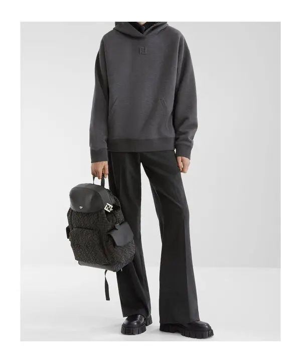 Fendi Logo Embroidered Hoodie