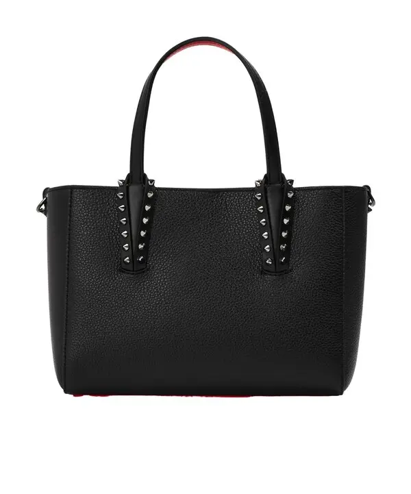 CHRISTIAN LOUBOUTIN Cabata Leather Tote Bag With Stud Embellishments - Black