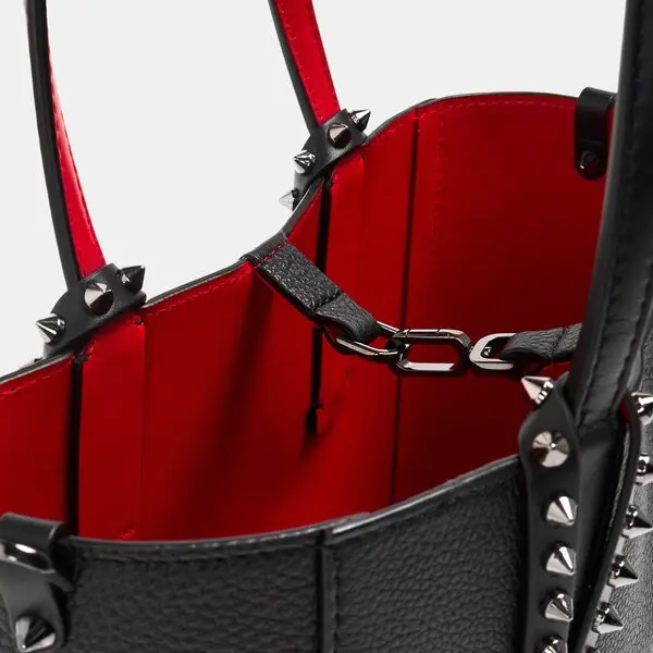 CHRISTIAN LOUBOUTIN Cabata Leather Tote Bag With Stud Embellishments