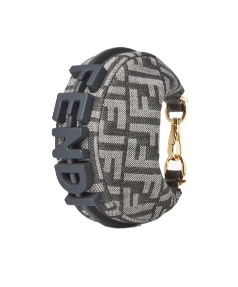 Fendi Nano Graphy Ff Jacquard Hobo Bag - Dark Blue