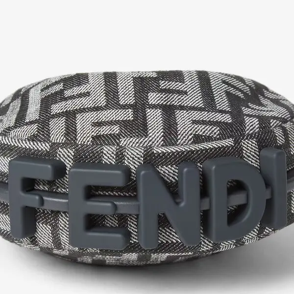 Fendi Nano Graphy Ff Jacquard Hobo Bag - Dark Blue
