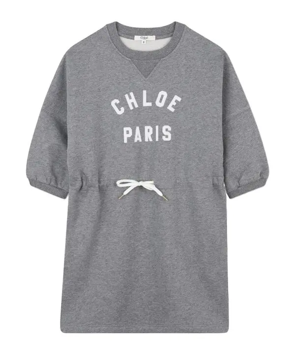 Chloé Logo Detail Sweatshirt Dress