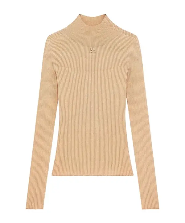 COURREGES Courrèges Logo Embroidered Long-sleeved Jumper