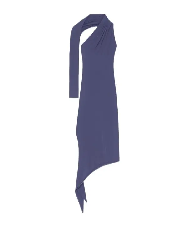 COURREGES Slash Crepe Maxi Dress