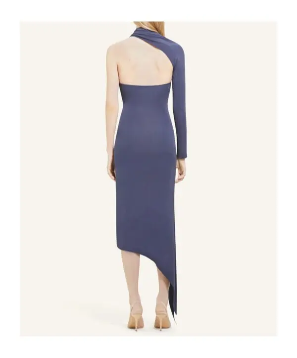 COURREGES Slash Crepe Maxi Dress