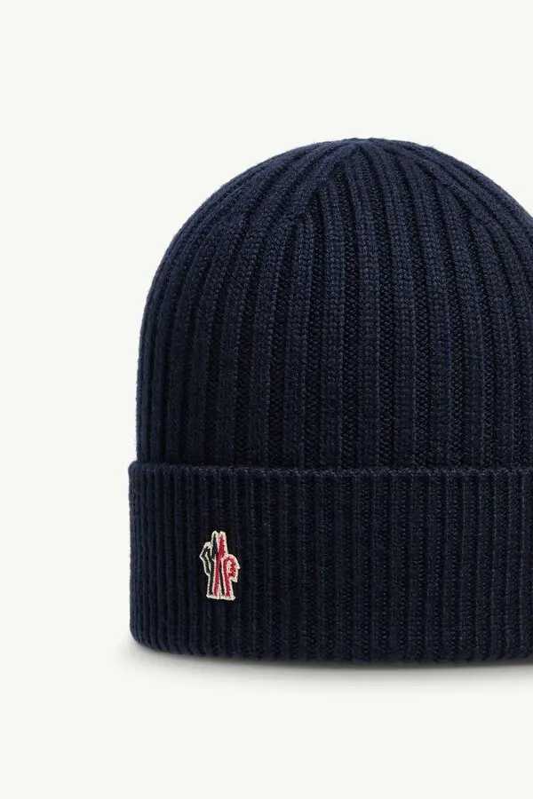 Moncler Wool Ribbed Beanie