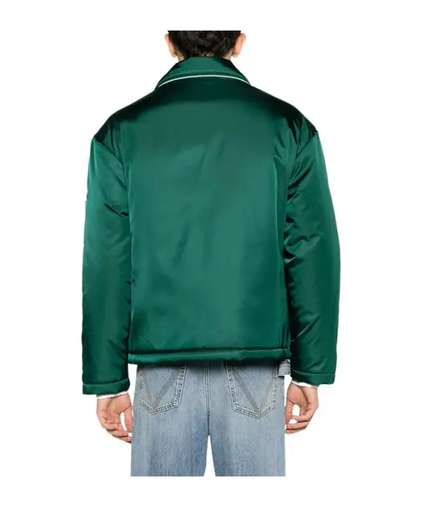 Casablanca Padded Coach Jacket With Heart Detail