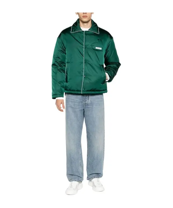 Casablanca Padded Coach Jacket With Heart Detail