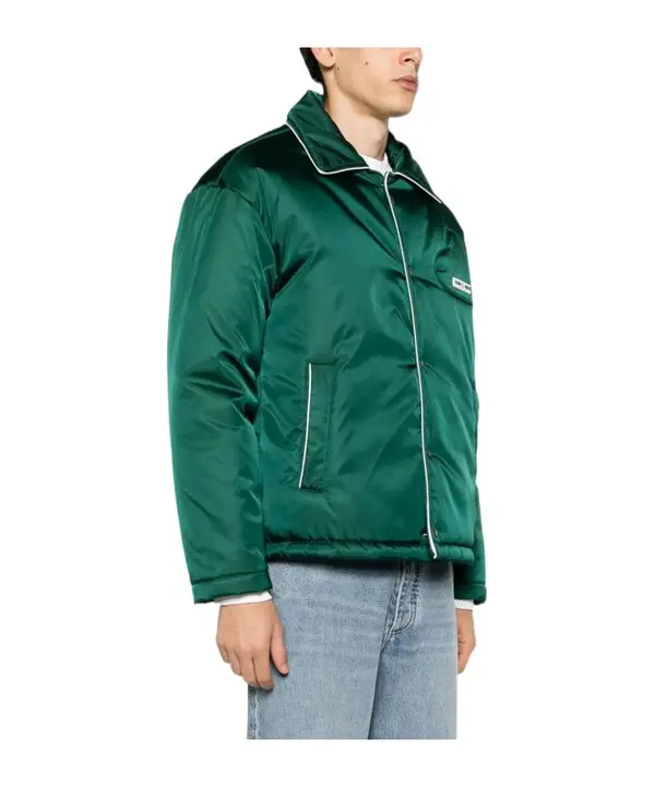 Casablanca Padded Coach Jacket With Heart Detail