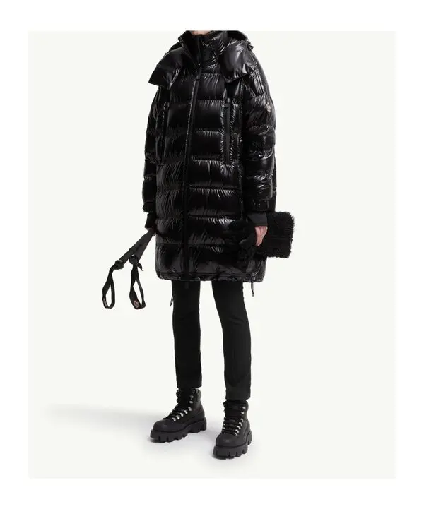 Moncler Rochelairs Hooded Long Down Jacket