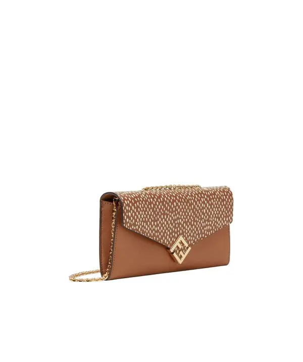 Fendi Ff-logo Chain-strap Leather Mini Bag