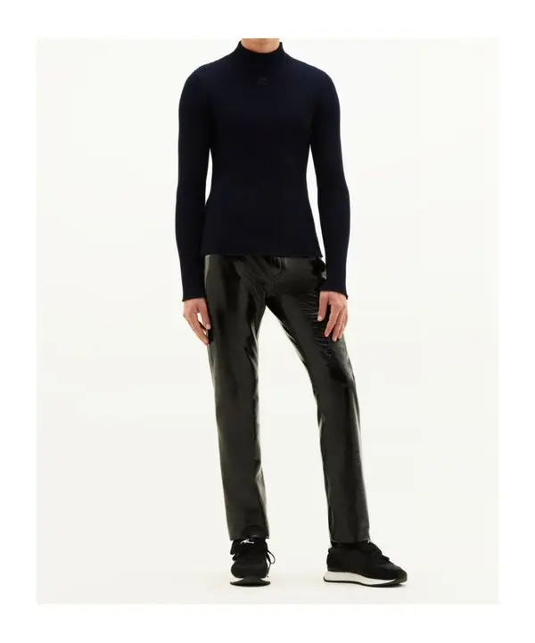 COURREGES Rib-knit Mock-neck Jumper