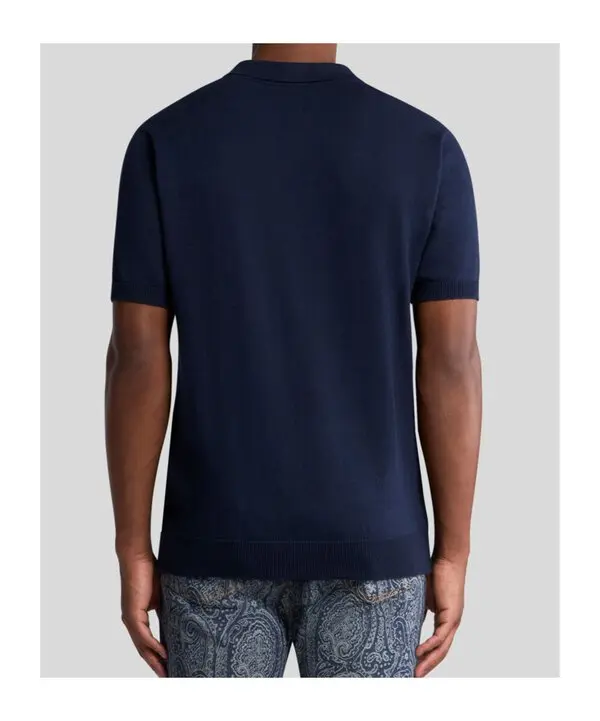 Etro Short-sleeved Knitted Polo Shirt