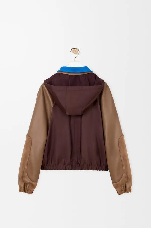 Loewe Technical Fabric Bomber Jacket - Brown
