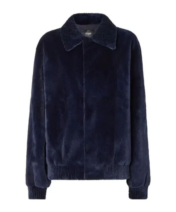 Fendi Mink Blouson - Blue