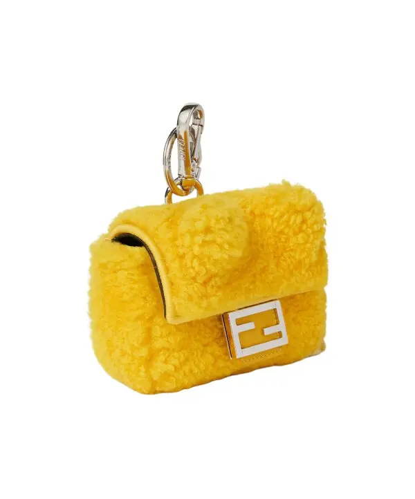 Fendi Nano Baguette Bag Charm - Yellow