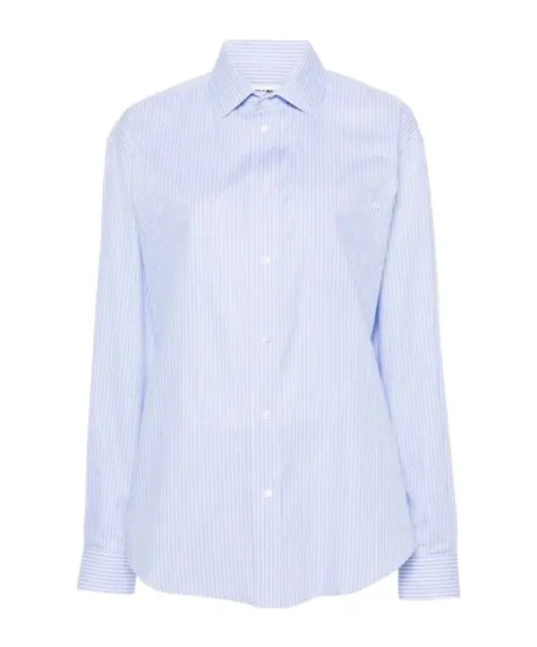 DARKPARK Anne Buttoned Striped Shirt - Blue