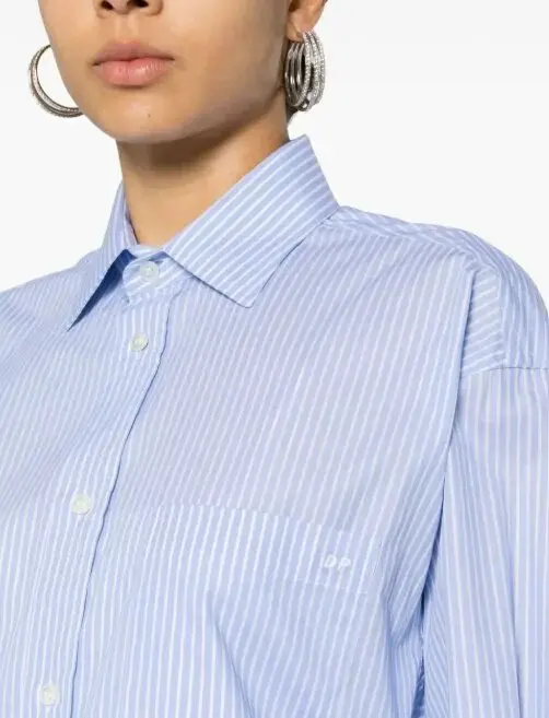DARKPARK Anne Buttoned Striped Shirt