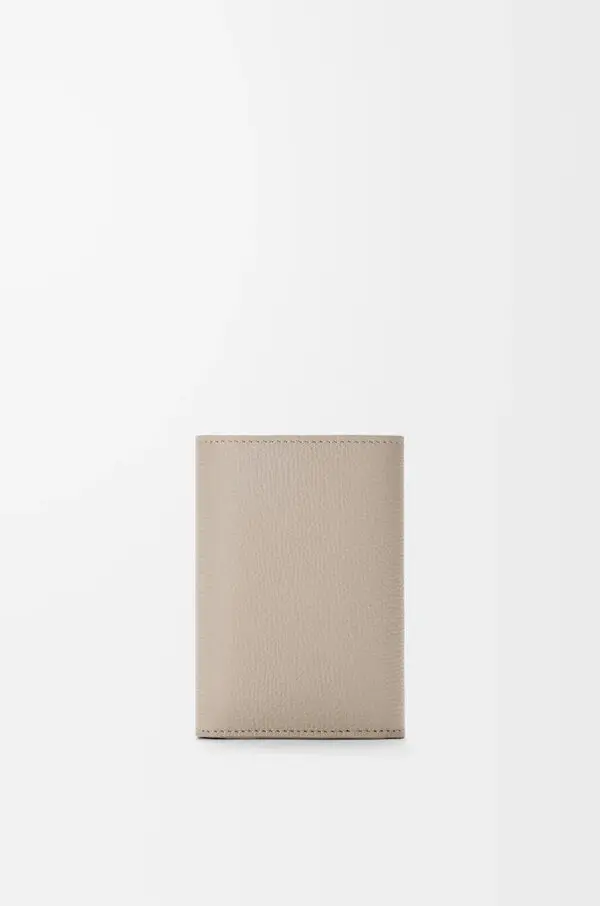 Loewe Anagram Small Vertical Wallet In Pebble Grained Calfskin