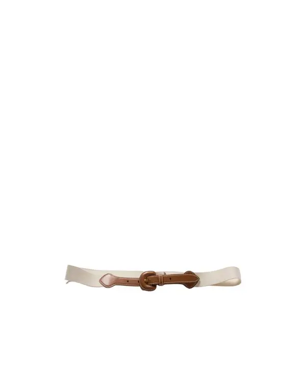 Miu Miu Leather And Cord Belt - Nude
