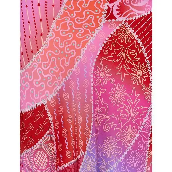 Rixo Halter Neck Maxi Dress With Detachable Scarf
