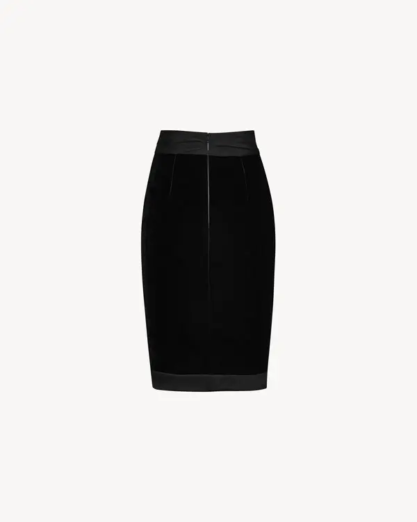 Saint Laurent Side-slit Wrap Dress