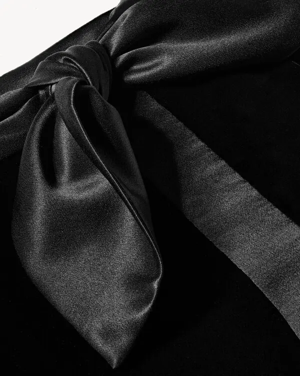 Saint Laurent Side-slit Wrap Dress