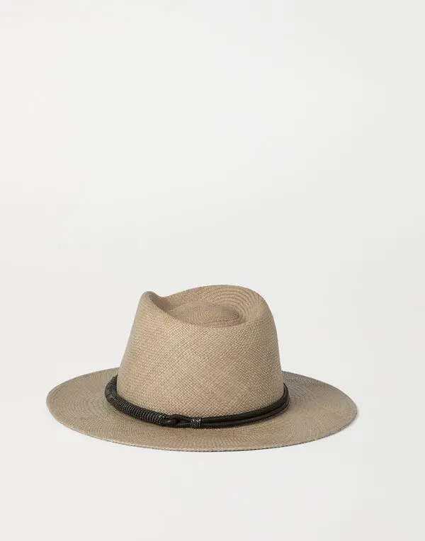 Brunello Cucinelli Leather-band Straw Fedora