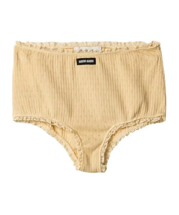 Miu Miu Garment-dyed Cotton Boy-shorts