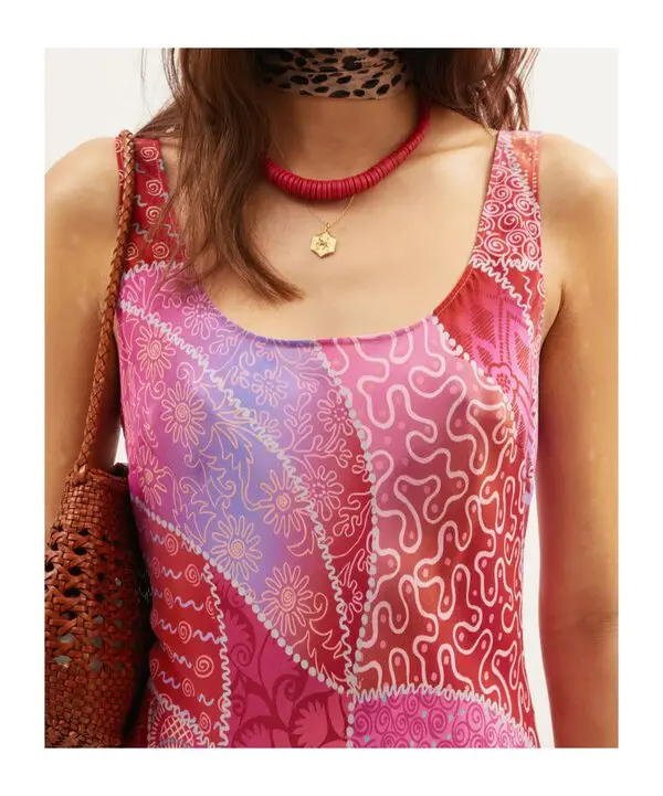 Rixo Printed Slip Dress
