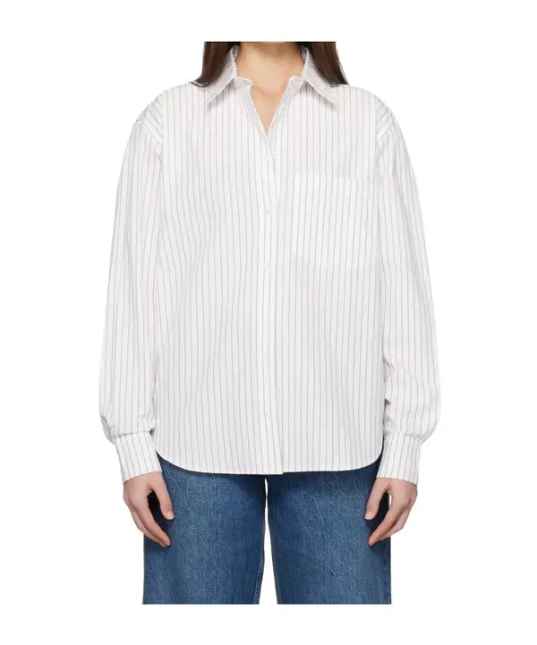 ANINE BING Long Sleeve Striped Shirt