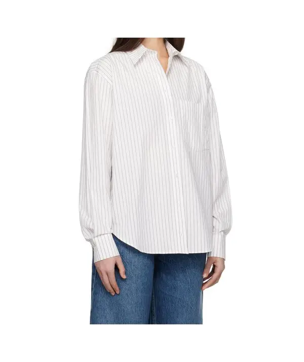 ANINE BING Long Sleeve Striped Shirt