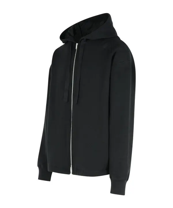 JIL SANDER Long-sleeved Zipped Hoodie