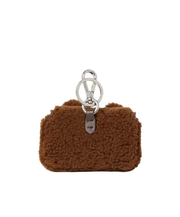 Fendi Dark Shearling Charm - Brown