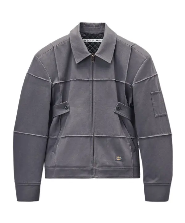 Alexander Wang Cotton-blend Drill Jacket With Belt