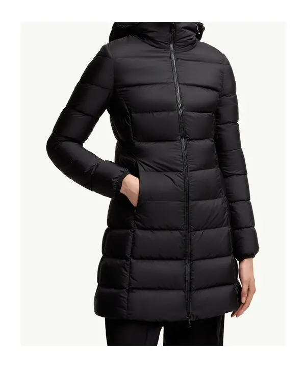 Moncler Gie Hooded Long Down Jacket