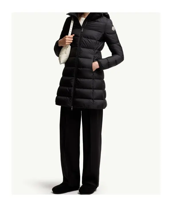 Moncler Gie Hooded Long Down Jacket