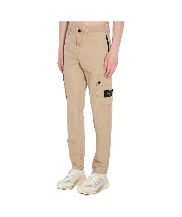 Stone Island Brushed Old Effect Slim Fit Cargo Trousers