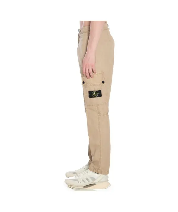 Stone Island Brushed Old Effect Slim Fit Cargo Trousers