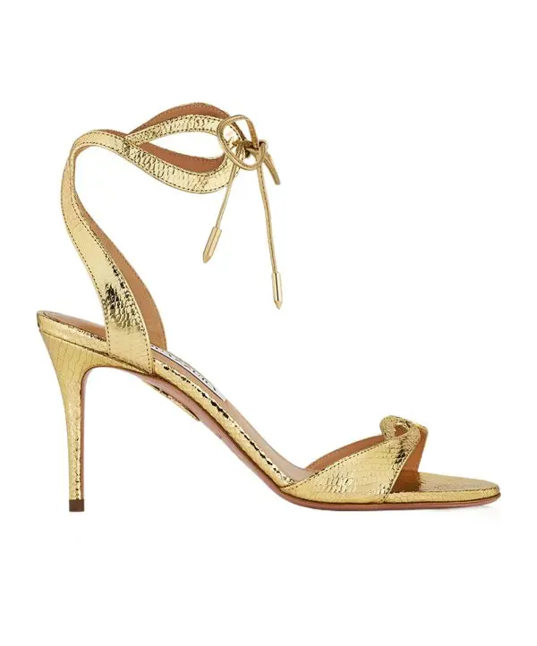 AQUAZZURA Tessa Ankle Tie Sandals