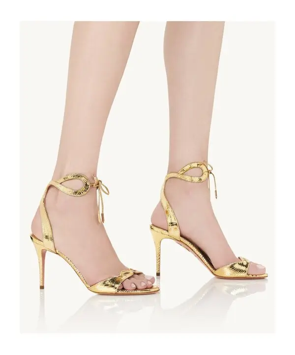 AQUAZZURA Tessa Ankle Tie Sandals