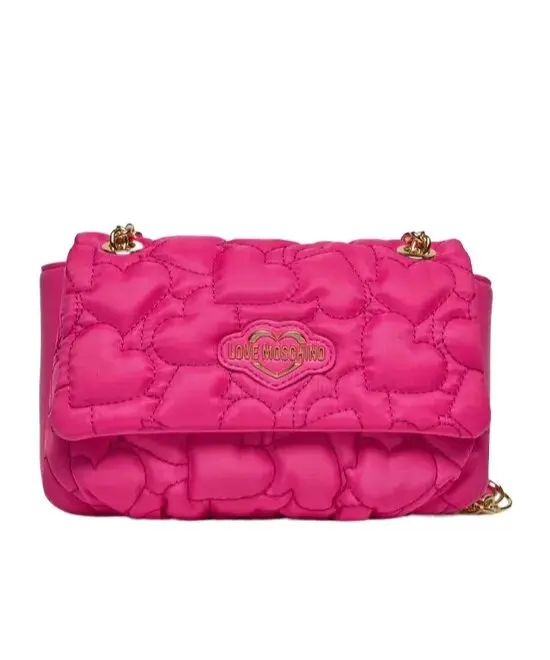 Moschino Puffy Heart Chain Shoulder Bag