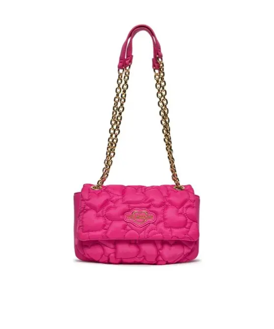 Moschino Puffy Heart Chain Shoulder Bag