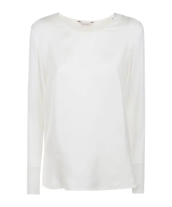Max Mara Long-sleeved T-shirt - White