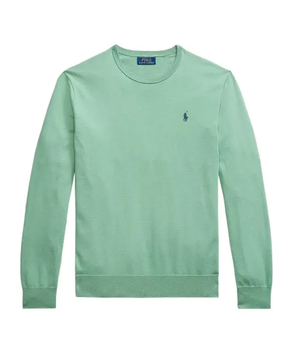 Polo Ralph Lauren Logo-embroidered Crewneck Jumper - Green