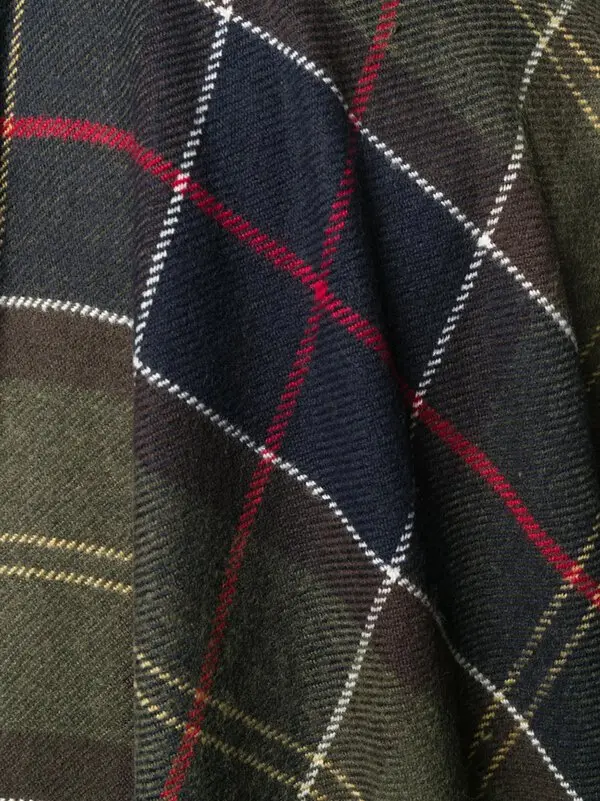 Barbour Tartan Fringed Edge Shawl