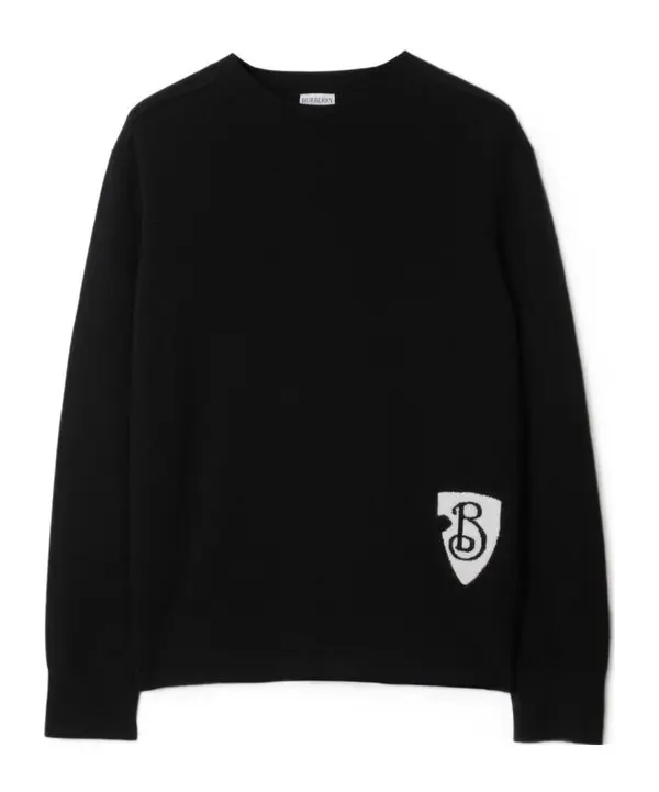 Burberry B Shield Logo Intarsia-knit Jumper