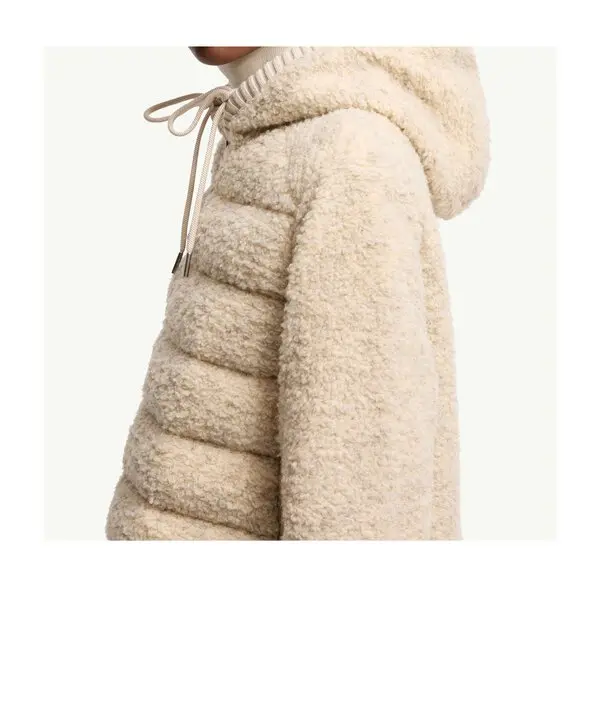 Moncler Teddy Padded Zip-up Hoodie