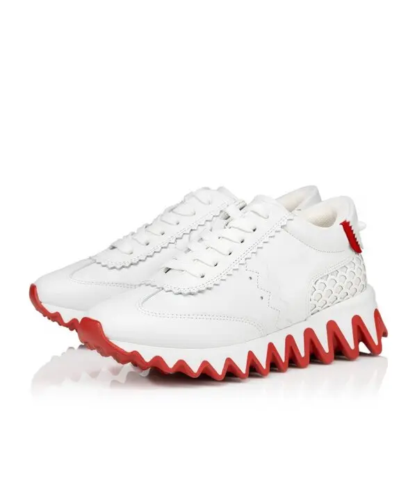 CHRISTIAN LOUBOUTIN Mini Shark Leather Sneakers