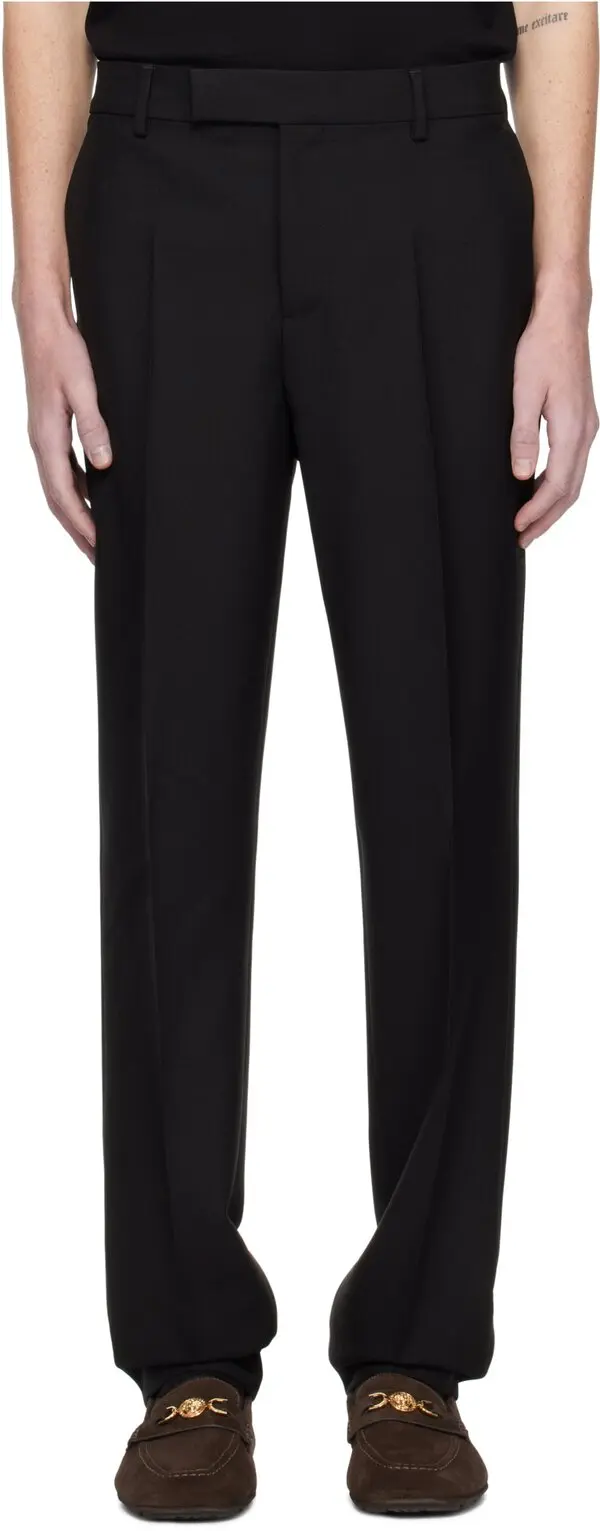 Versace Logo-patch Tailored Trousers